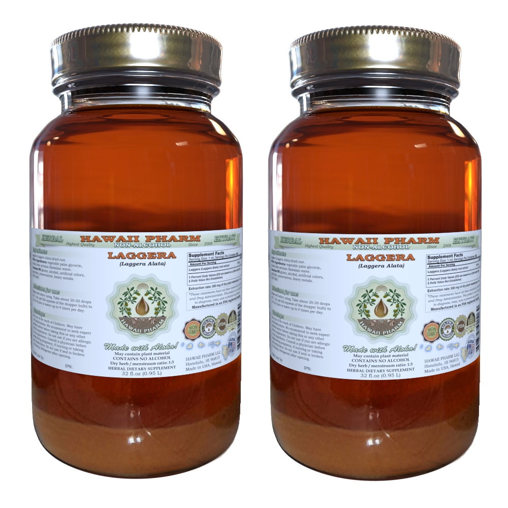 Laggera (Laggera Alata) Glycerite, Dried Root Alcohol-Free Liquid ...