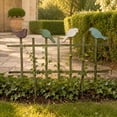 JWQFBC Metal Garden Fence Easy to Install Decorative Iron Fence Wrought ...