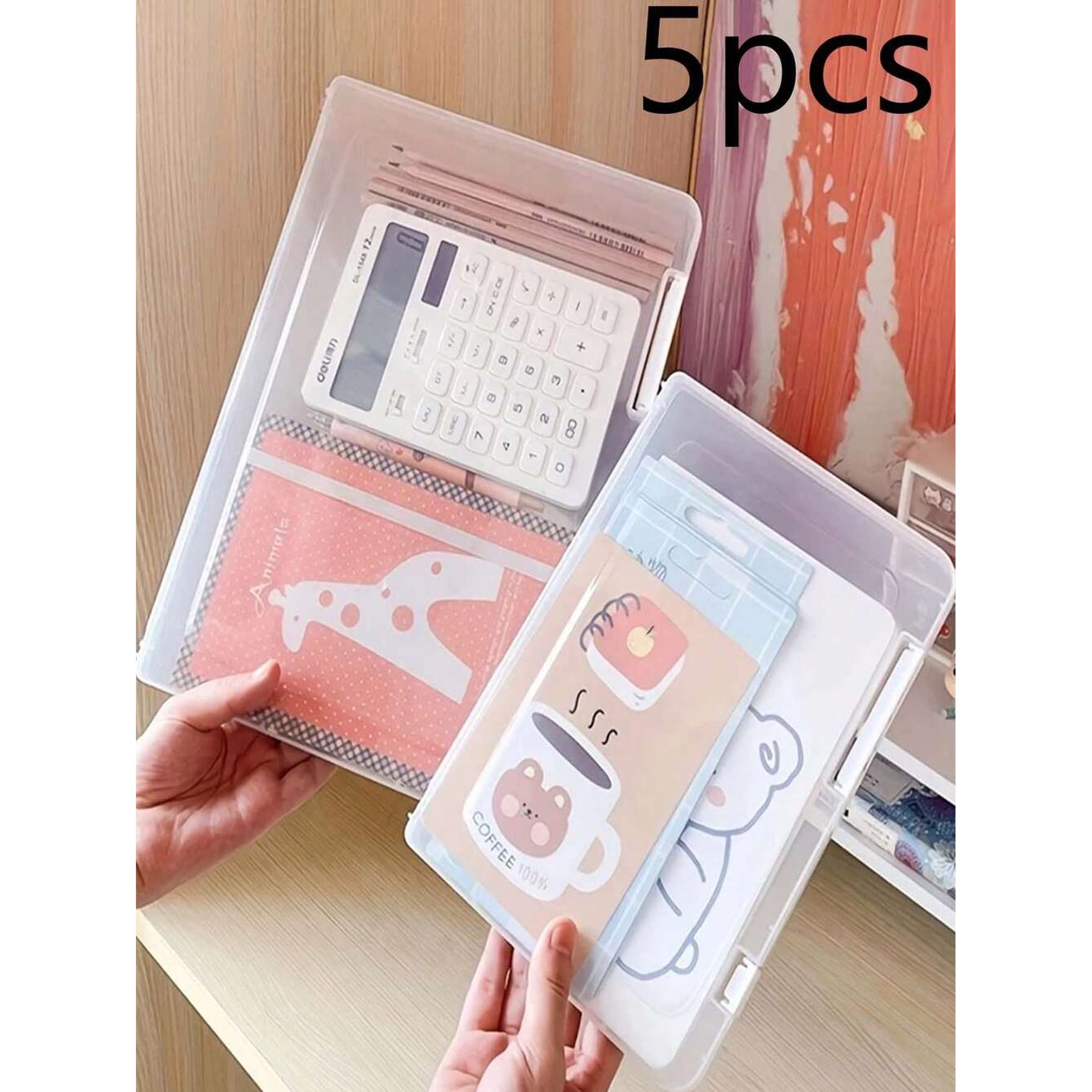 Click here for Jumingds 5pcsa4 Transparent Double Buckle Plastic... prices