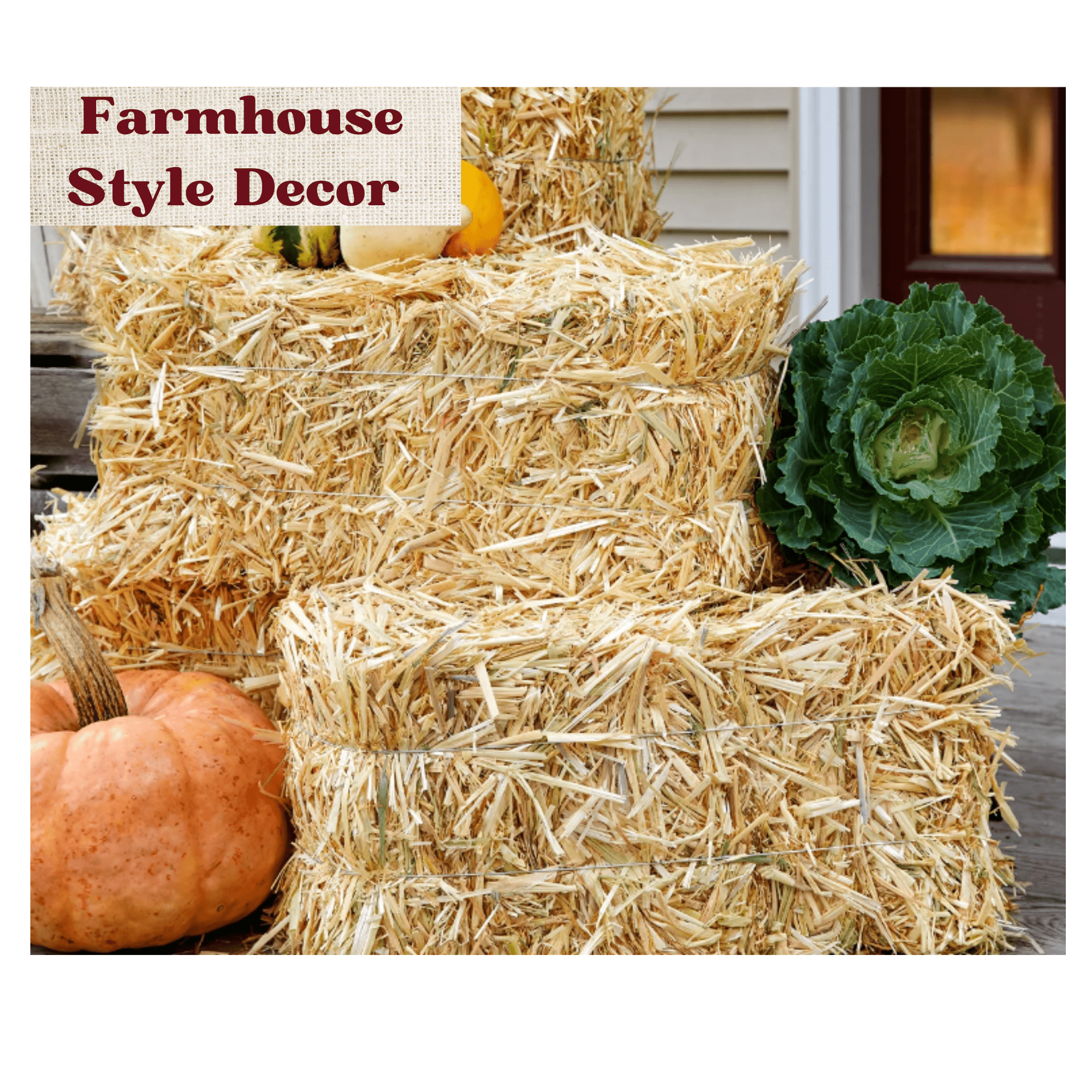 Mini Hay Bales For Decoration