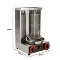 Propane Shawarma Grill Machine, 2 Burner Vertical Broiler, Gas ...
