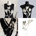 Fabric Flower Applique Handmade Project Clothes Sewing Patches Crafting ...
