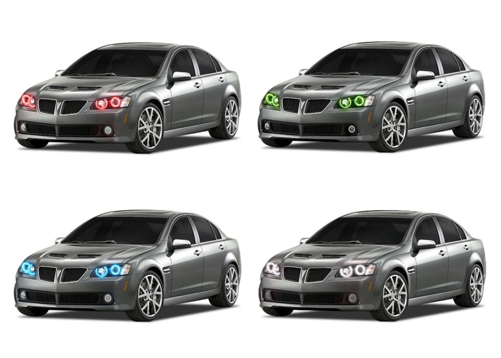 Flashtech LED RGB Multi Color Halo Ring Headlight Kit for Pontiac G8 08 ...