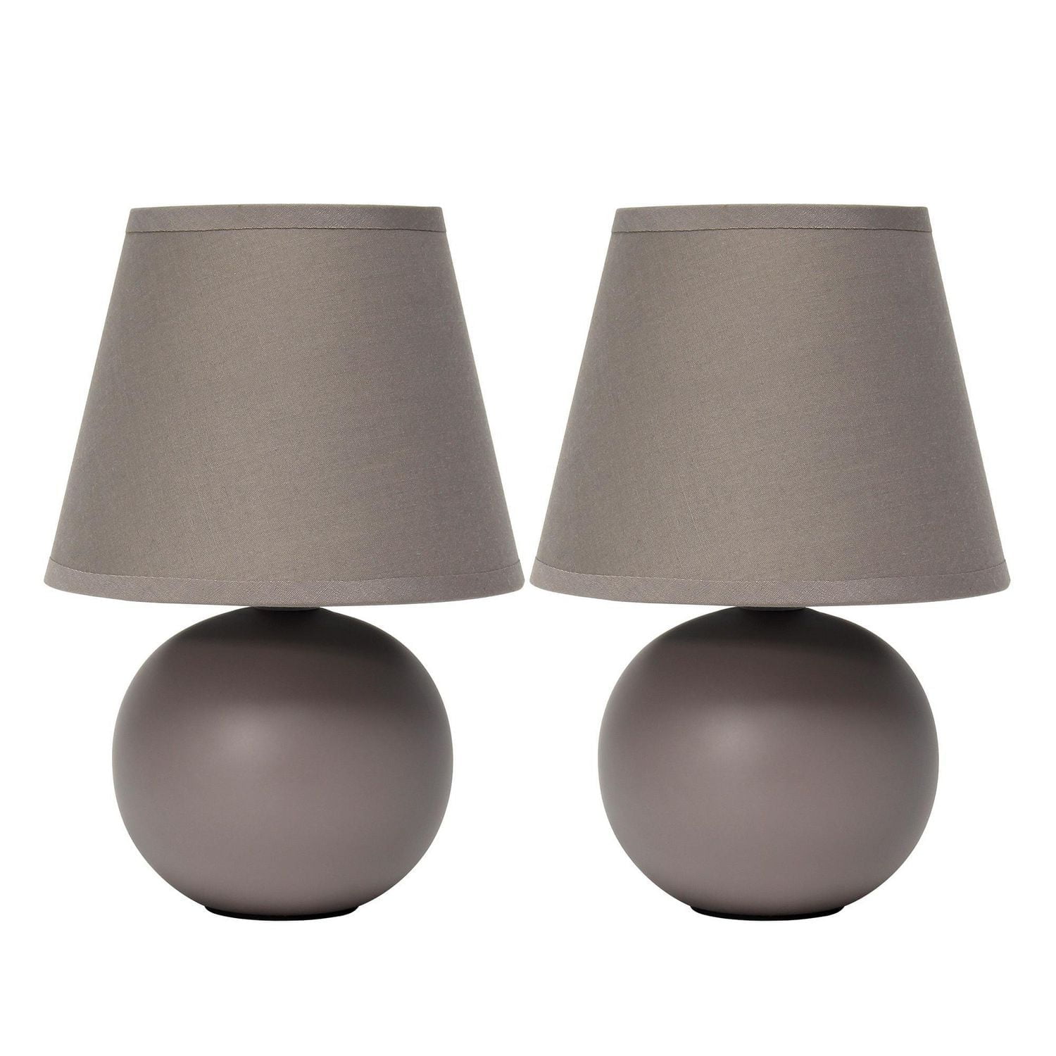 Click here for Simple Designs Mini Ceramic Globe Table Lamp 2 Pac... prices