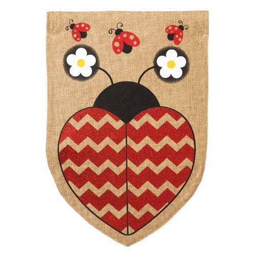 Evergreen Enterprises, Inc Love Ladybug Garden Flag - Walmart.com