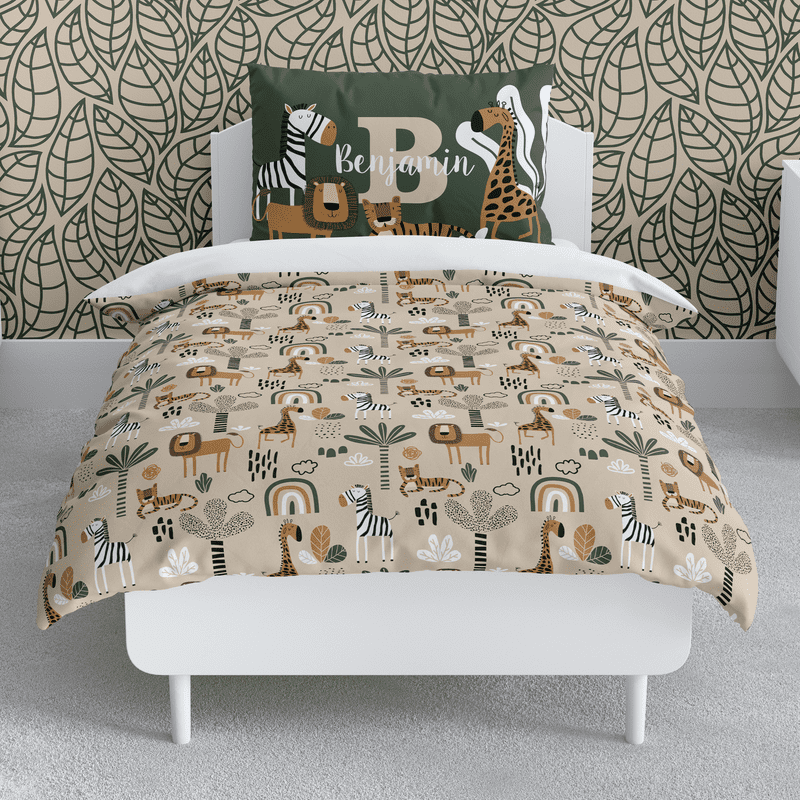 Juego de cama para niños Mod Safari (edredón o funda nórdica) | Walmart ...