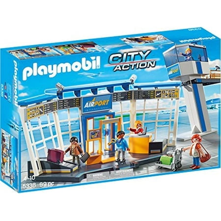 Playmobil Airport With Control Tower Building Set
