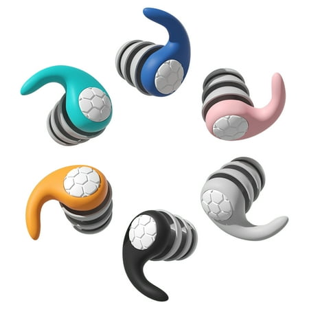 6 Pairs Swimming Earplugs Noise Cancellation Swimming WaterReusable ...