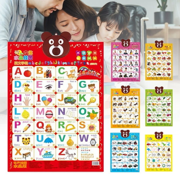 Cheers Electronic Interactive Alphabet Wall Chart Music Poster Kids ...