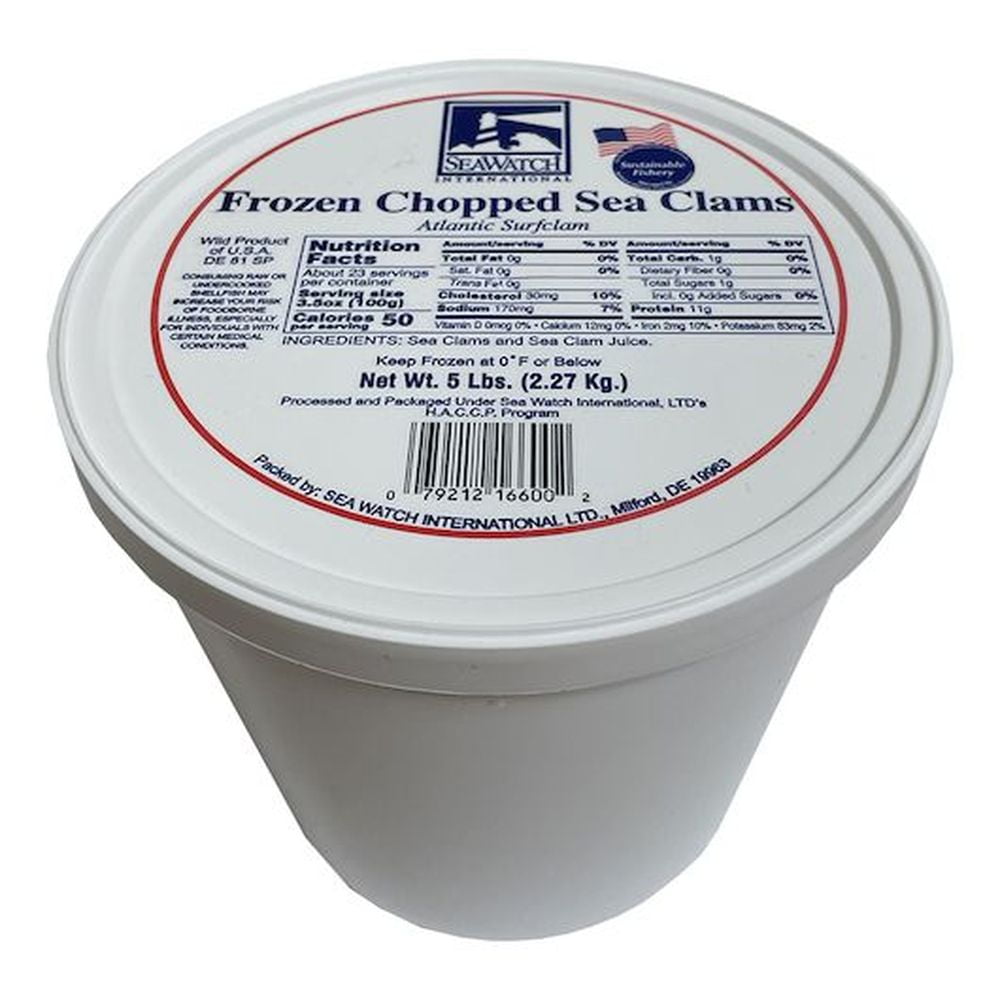 Sea Watch Chopped Sea Clam, 5 Pound -- 4 per case - Walmart.com