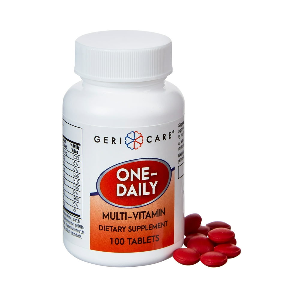 GeriCare One-Daily Multi-Vitamin Supplement Tablet, 100 Count - Walmart ... GeriCare One-Daily Multi-Vitamin Supplement Tablet, 100 Count - Walmart ...