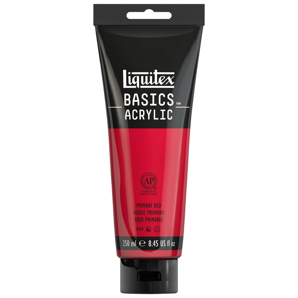 Liquitex BASICS Acrylic Color, 250ml, Primary Red - Walmart.com ...