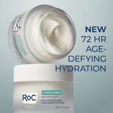 RoC Hydration+ Moisturizer, with with Hyaluronic Acid and Collagen ...