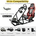 Marada G923 Racing Simulator Cockpit with Red Seat Fit for Thrustmaster ...