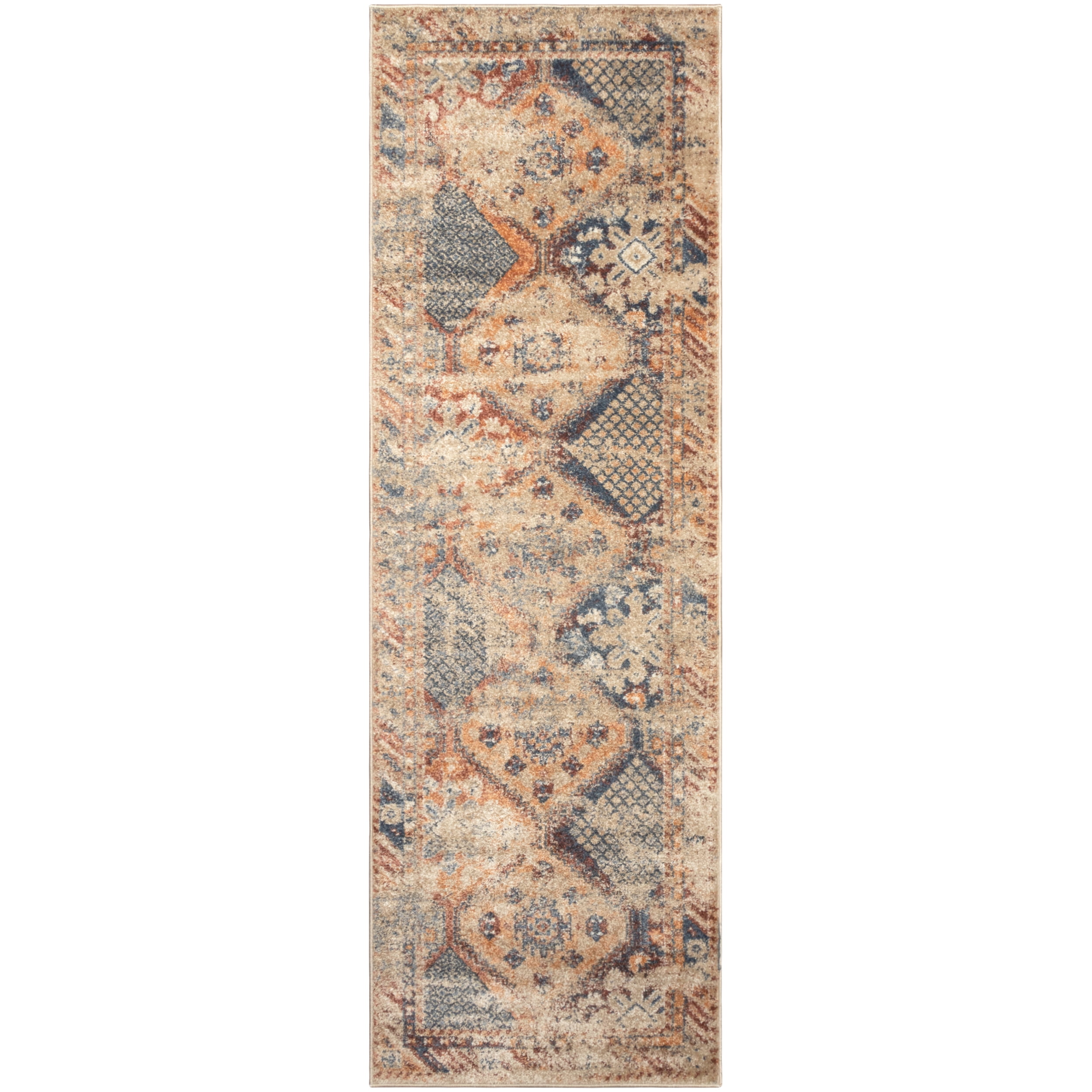 Superior Tyias Vintage Diamond Area Rug - Walmart.com
