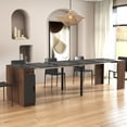 Modern Extendable Dining Table with Outlet, Expandable Space Saving ...