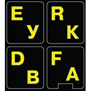 HQRP English QWERTY Laminated Keyboard Stickers for All PC & Laptops ...
