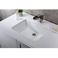 ANZZI Pegasus Series 21 in. Ceramic Undermount Sink Basin in White ...