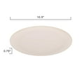 Mainstays Cream Round Plastic Plate 10.5 Inch Dishwasher Safe Reusable ...