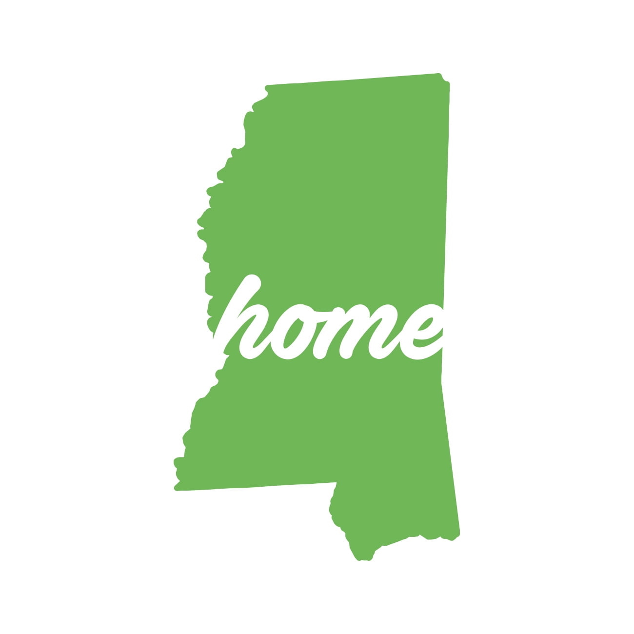Mississippi Home Sticker Decal Die Cut - Self Adhesive Vinyl ...