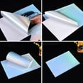20Pieces A4 Printable Holographic Vinyl Sticker Rainbow Paper Ink Jet ...