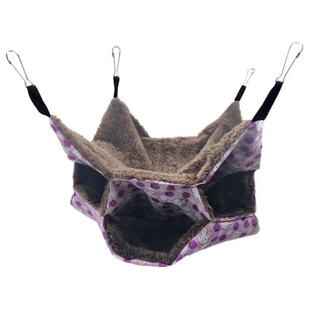 CNKOO Small Animal Hammocks Warm Plush Bed Guinea Pig Cage Accessories ...