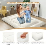 Costway Queen Foldable Portable Futon Mattress for Floor Sleeping with ...