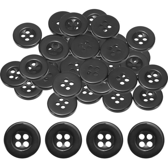 Uxcell 10Pcs Sewing Button 1/2"(12.5mm) 2 Holes Resin Round Craft ...