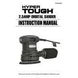 Hyper Tough Corded 2.5 Amp 5 Inch Orbital Sander with Dust Bag Vacuum ...