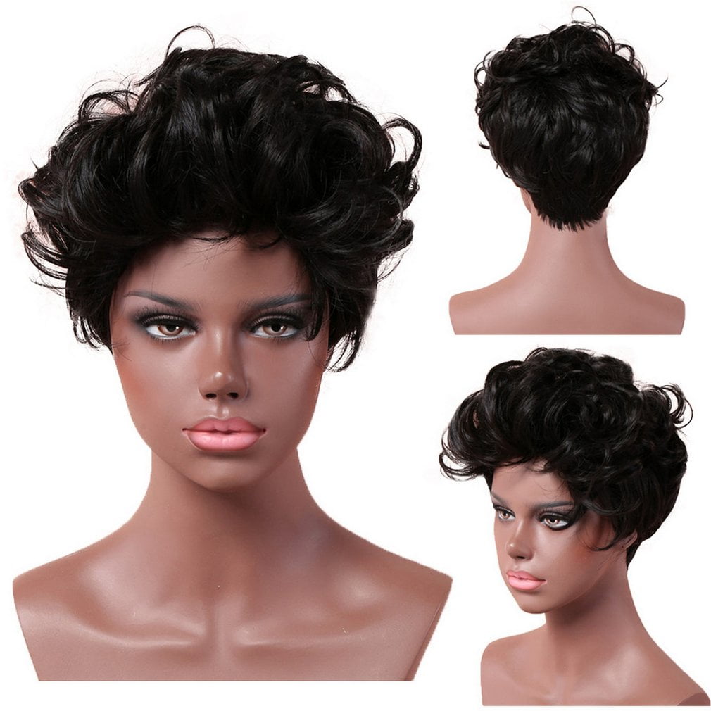 Natural Lifelike Wig Hair High Temperature Fiber Wigs Synthetic Hair ...