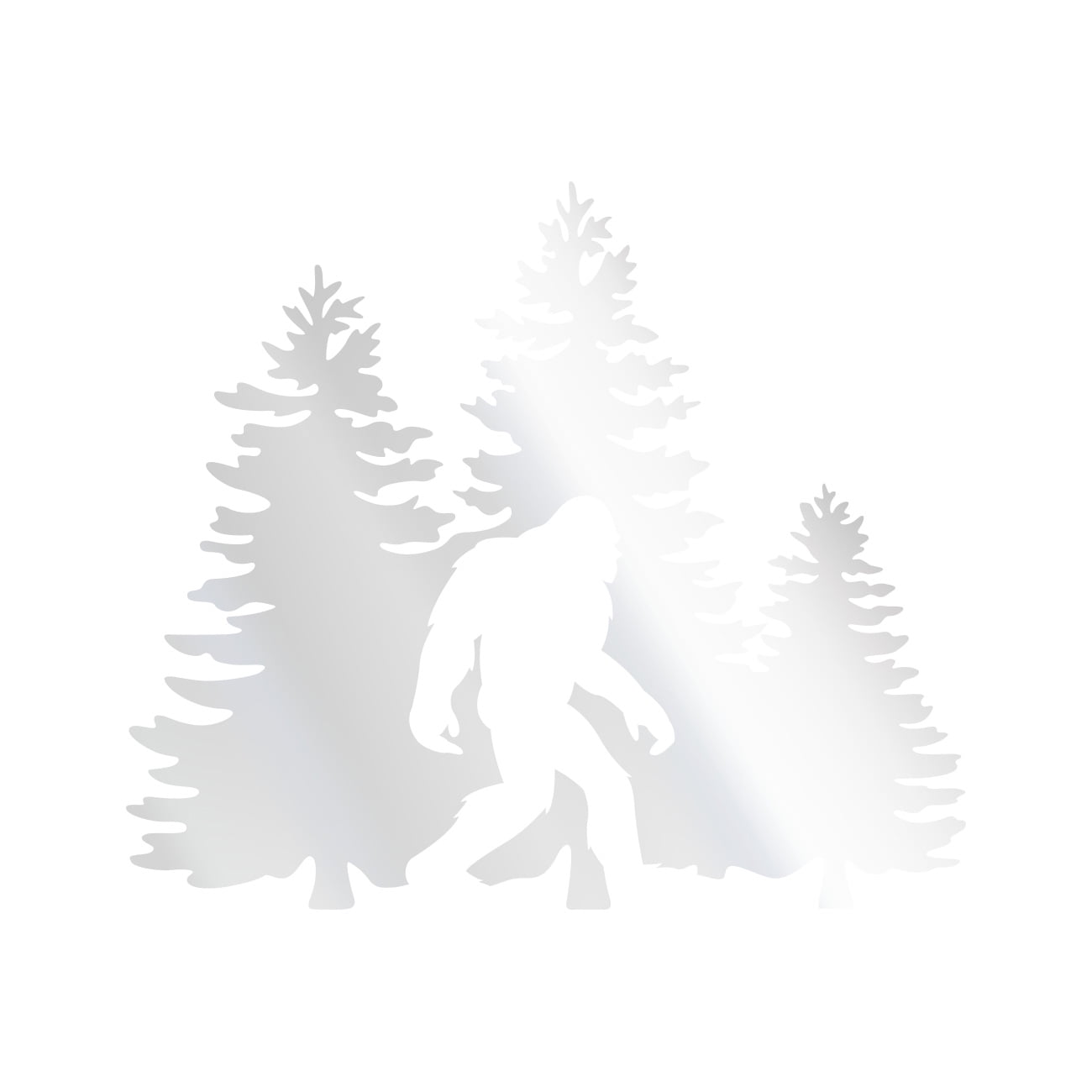 Bigfoot Trees Forest Sticker Decal Die Cut - Self Adhesive Vinyl ...