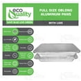 5 Pack Heavy Duty Aluminum Pans with Lids, 21x13 inch Shallow Chafing ...