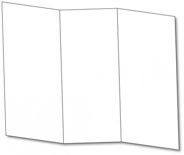Superfine Printing Blank Bright White Tri-fold Brochure Card Stock ...