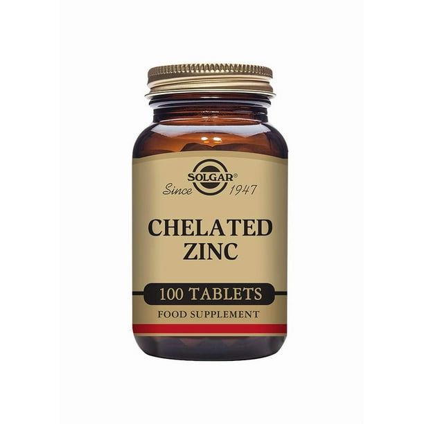 Suplemento de zinc quelado Solgar 22 mg, 100 tabletas | Bodega Aurrera ...
