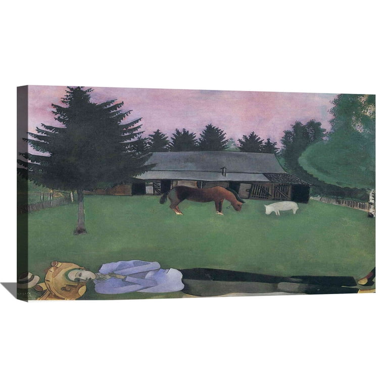 The Poet Reclining Marc Chagall