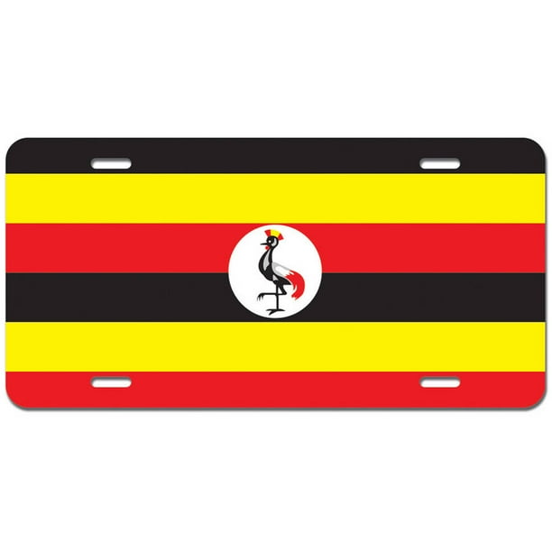 Uganda Flag Novelty Metal Vanity License Tag Plate - Walmart.com