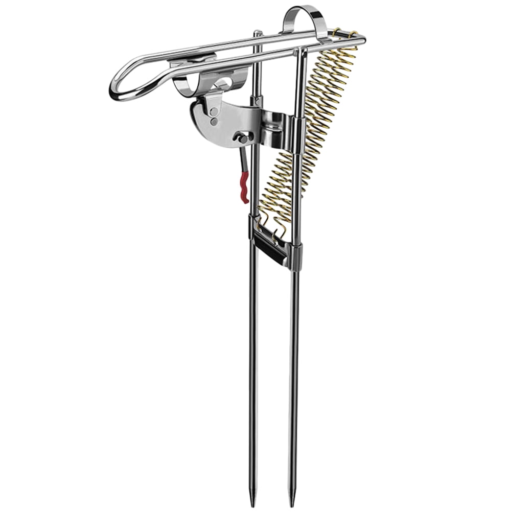 Automatic Spring Fishing Rod Holder Stainless Steel Fishing Pole Stand ...