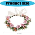 Adjustable Bohemian Styles Floral Hair Wreath Practical Fabric Plastic ...