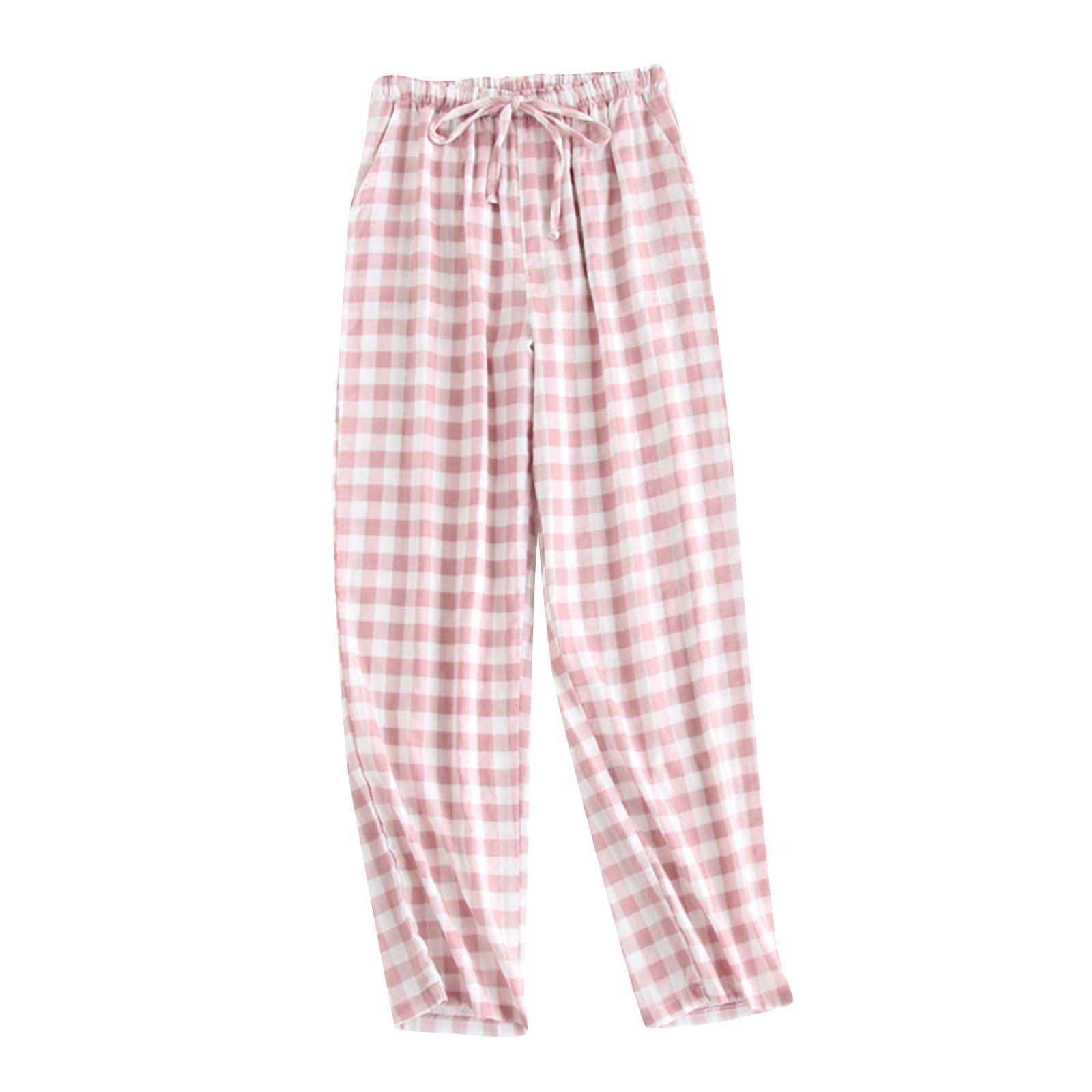 Click here for Faiwad Women Plaid Pajama Pants Elastic High Waist... prices