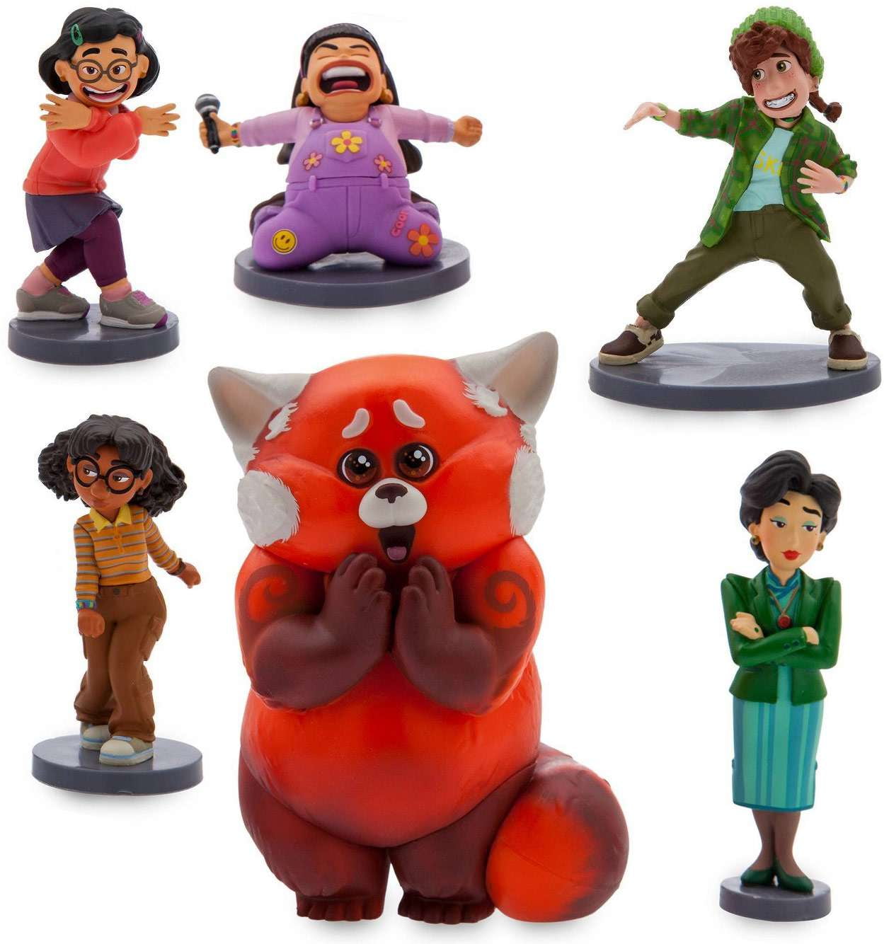 Disney / Pixar Turning Red 6-Piece PVC Figure Deluxe Play Set - Walmart.com