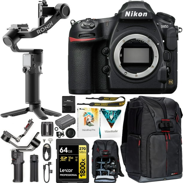 Nikon D850 Full Frame DSLR 4K FX Format Camera Body 1585 Filmmaker's ...