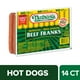 Nathan's Famous, Skinless Beef Franks, Bun Length, 28 oz - Walmart.com