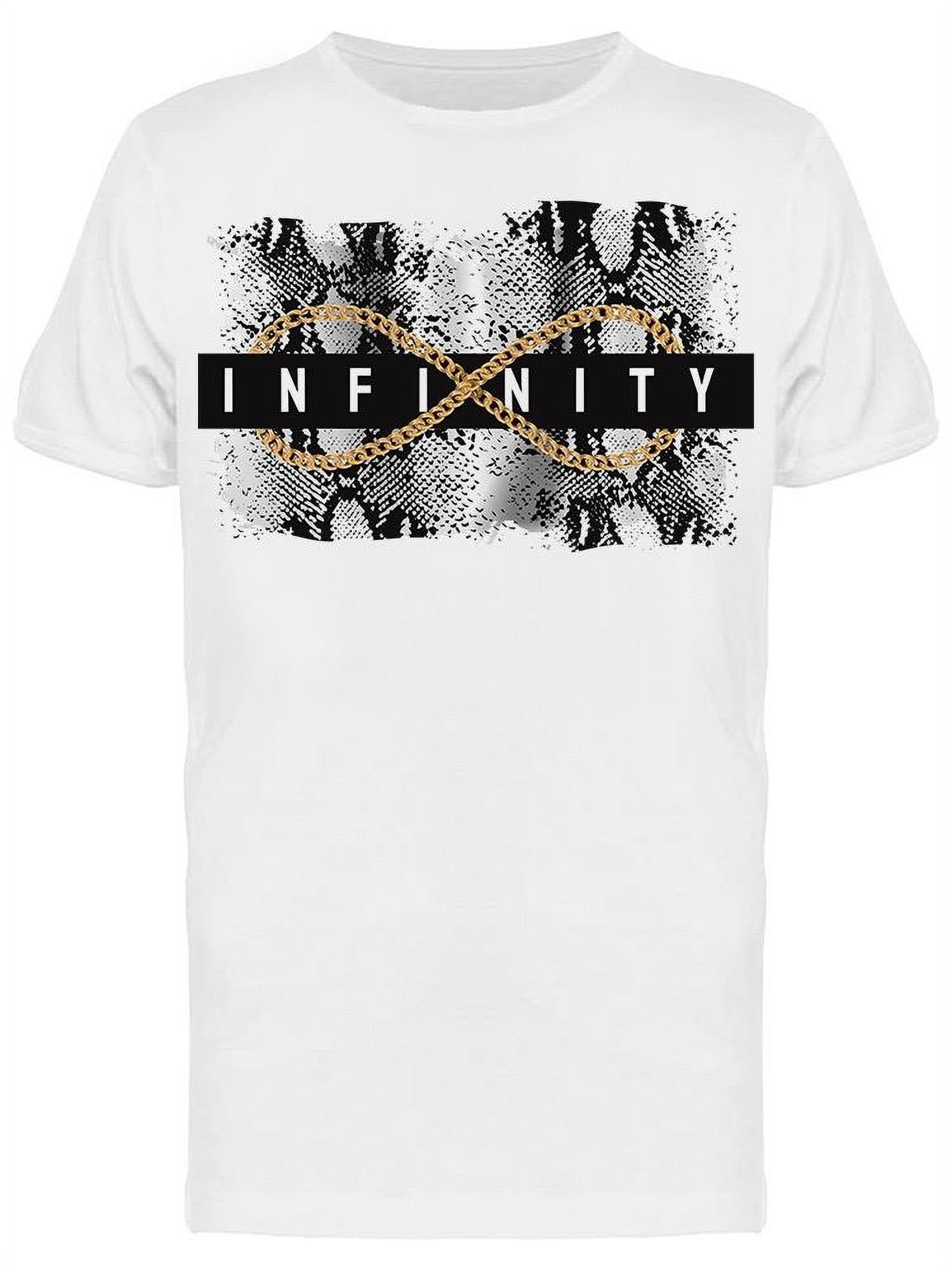 Infinity Slogan T-Shirt Men -Image by Shutterstock, Male 3X-Large ...