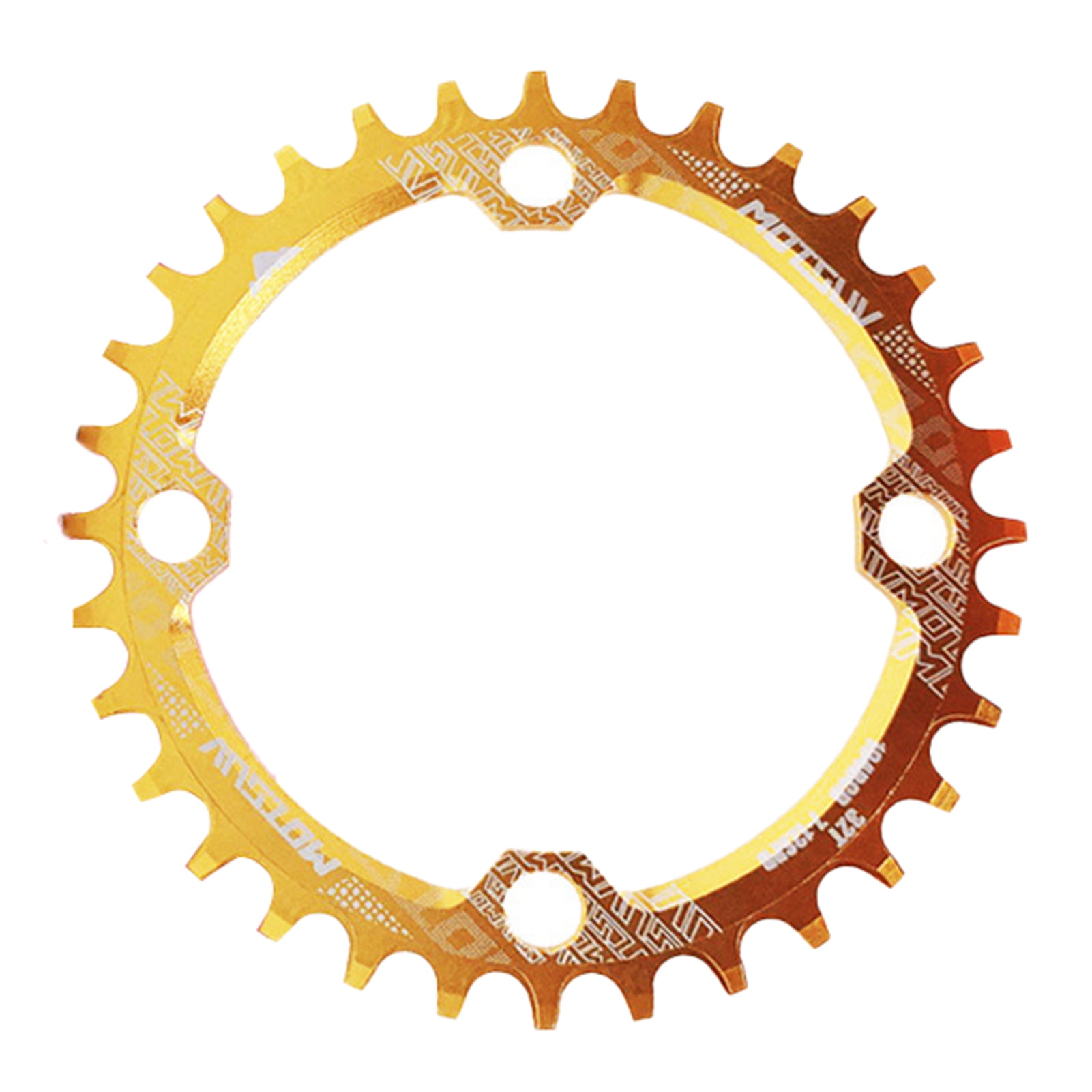 Bike Chainring, Round/Oval 104BCD 32T 34T 36T 38T Narrow Wide Single Chainring for Bicycle Bike ...