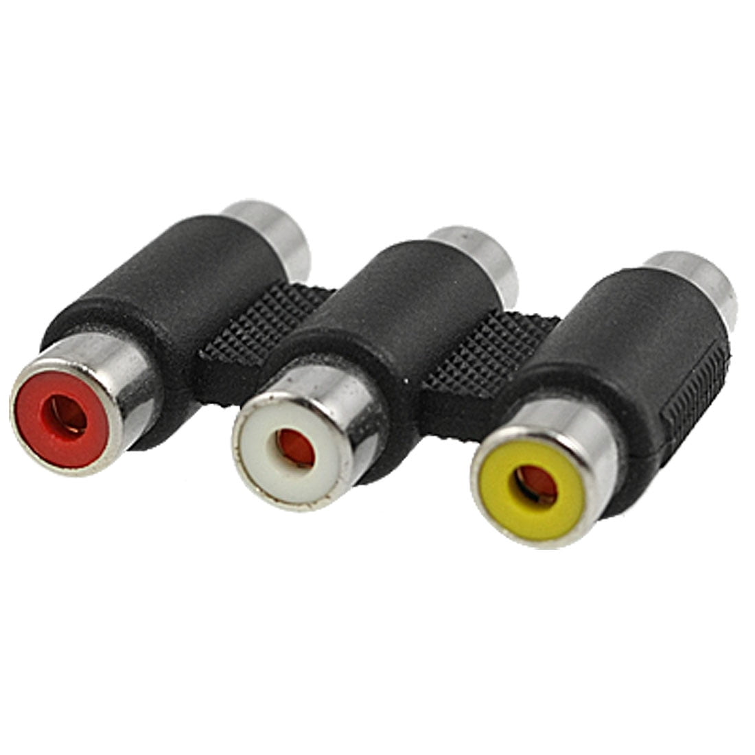 Unique Bargains Audio Video 3 RCA to RCA Female Adapter Converter ...