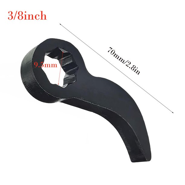BTOER Heavy Duty Crowbar Adapter Head Ratcheting Tool for 3/8 Drive ...