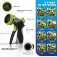 Sunifier 100 Ft Durable Stainless Steel Garden Hose With Nozzle Sprayer