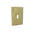 Leviton Unfinished Wood Toggle Switch Cover 1-Gang Wallplate 89201-UNF ...