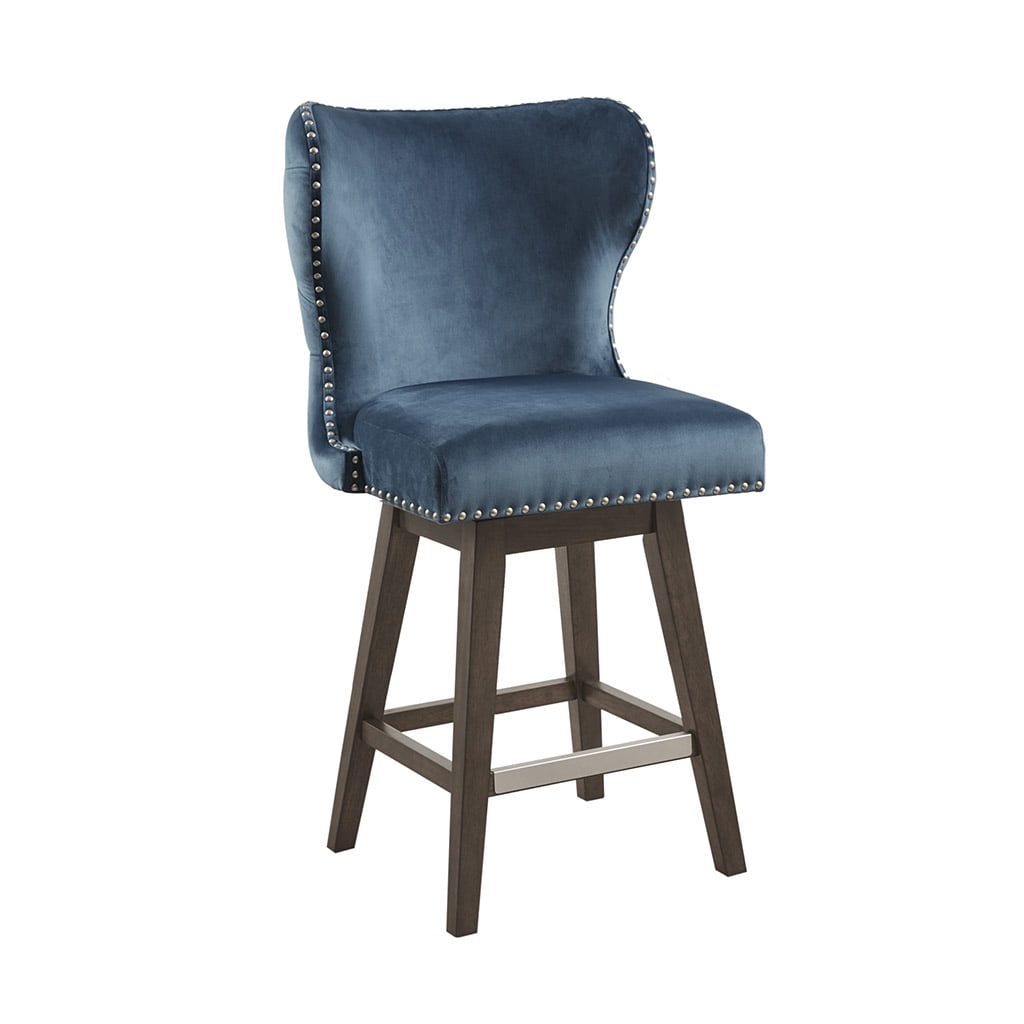 Counter Height Swivel Upholstered Barstool, 180 Degree Swivel Bar Stool ...
