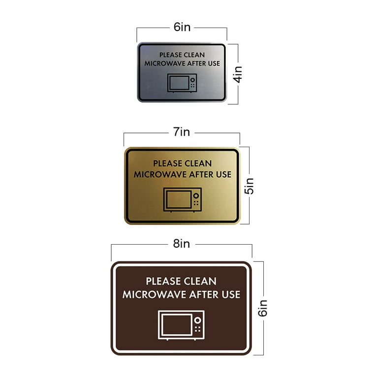 Clean Microwave Sign